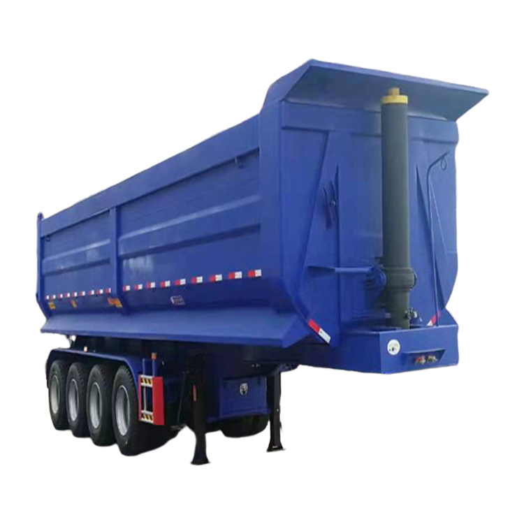 4 axle 70T-90T U type dump trailer - Henan Zlin Heavy Industry Co., LTD